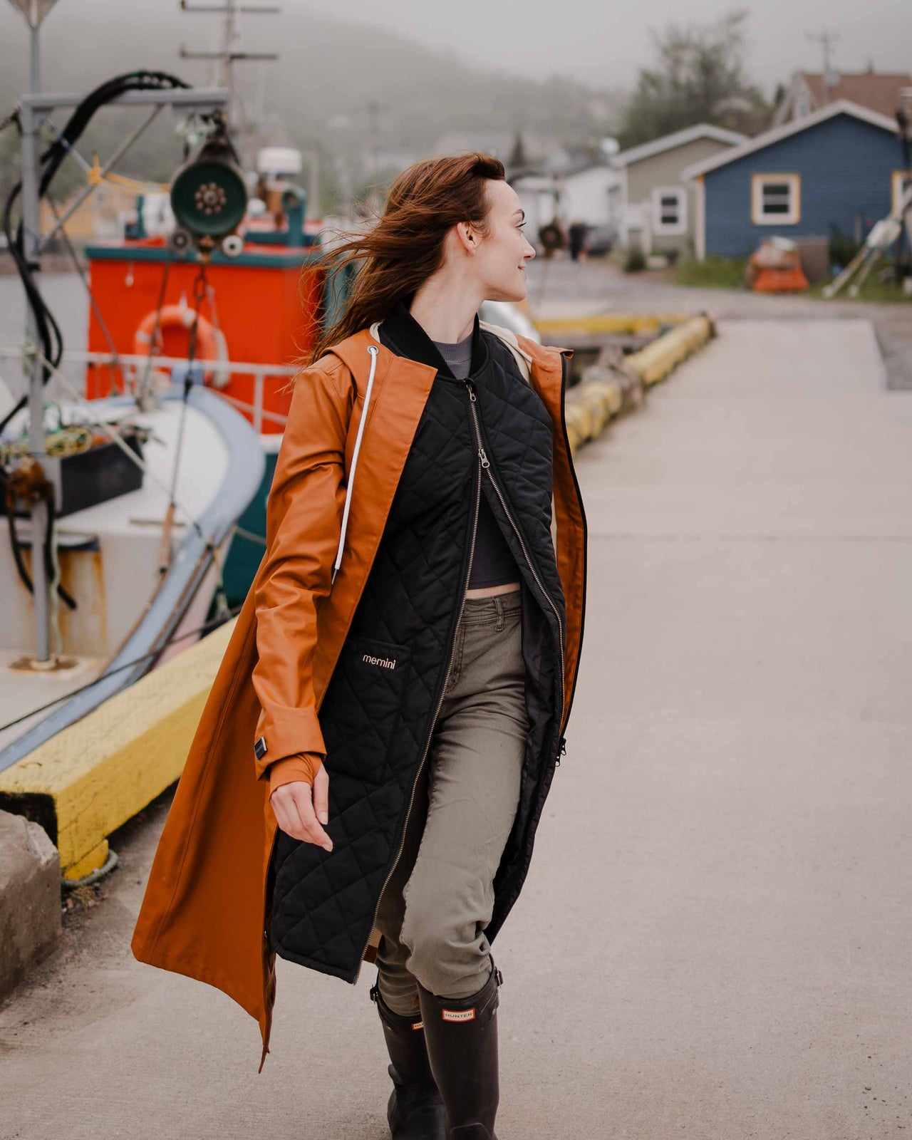 The mernini - A raincoat built to keep you dry.